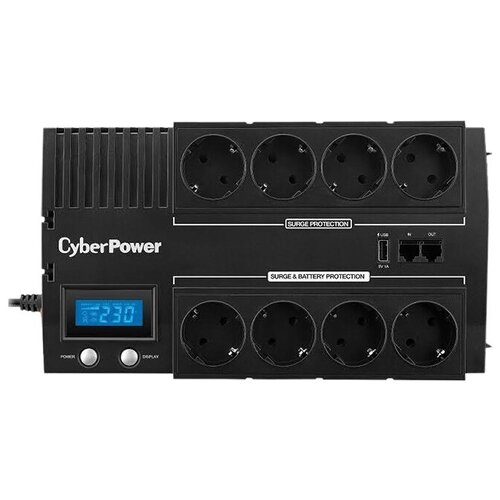 Интерактивный ИБП CyberPower BR700ELCD чёрный 420 Вт