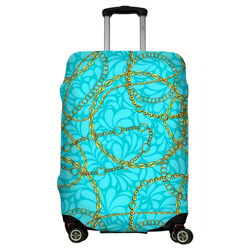 Чехол для чемодана LeJoy, размер S, желтый, голубой