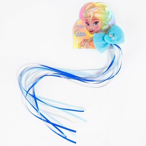 Disney Заколка для волос, бант, голубой, 40 см "Эльза", Холодное сердце