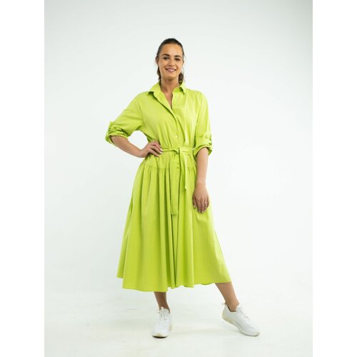 Платье ДЮТО, размер 44-50, зеленый