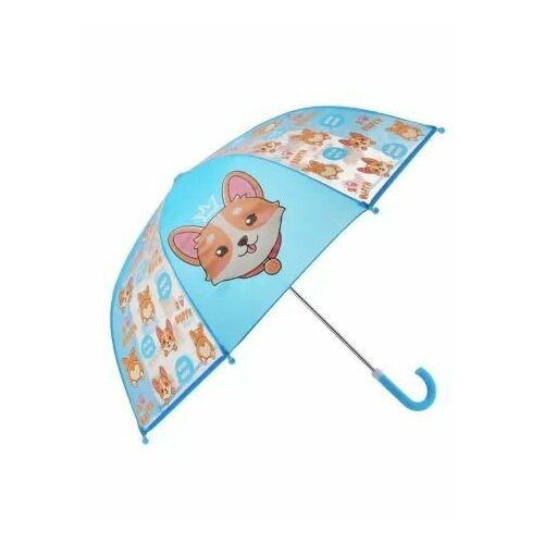 Зонт-трость Mary Poppins, голубой, коричневый