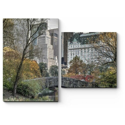 Модульная картина Осень пришла в Нью-Йорк70x53