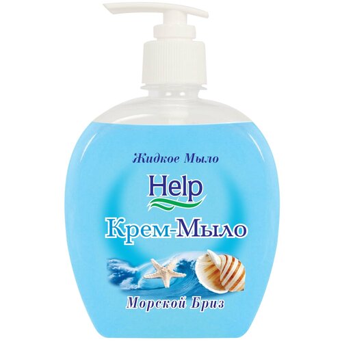 Help Крем-мыло жидкое Морской бриз, 300 мл, 300 г