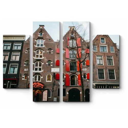 Модульная картина Архитектура улицы красных фонарей 170x128