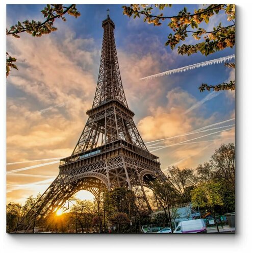 Модульная картина Цветущий Париж 40x40
