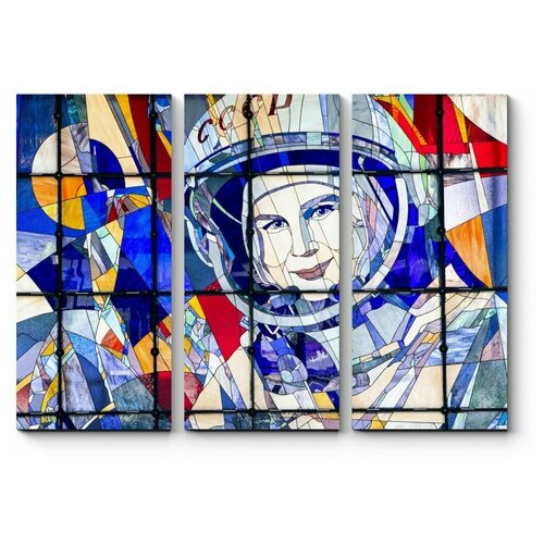 Модульная картина Первая женщина-космонавт 170x122