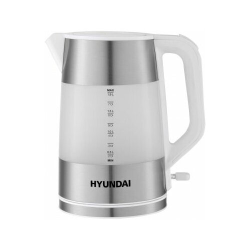 Электрический чайник Hyundai 2л. 2200Вт белый (корпус: пластик)