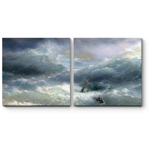 Модульная картина Волна, Иван Айвазовский 190x95