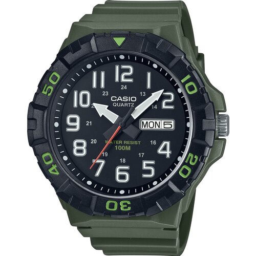 Наручные часы CASIO Collection, черный, зеленый