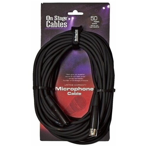 OnStage MC12-50 микрофонный кабель XLR — XLR, 15,2 метра
