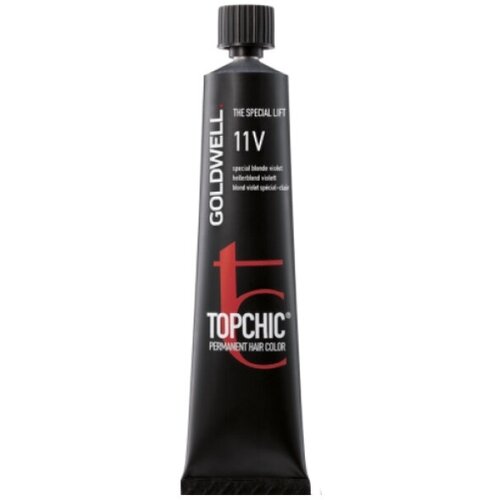 Goldwell Topchic стойкая крем-краска для волос, 11V фиолетовый светлый блондин, 60 мл