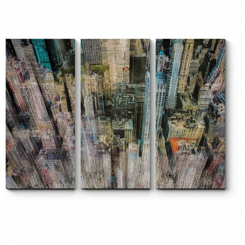 Модульная картина Размытые небоскребы160x115