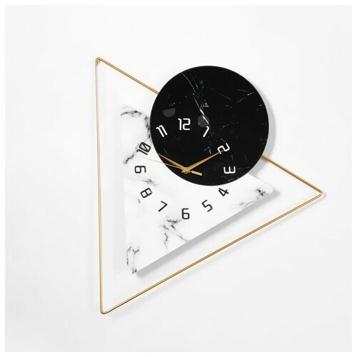 Часы настенные, серия: Лофт, "Геометрия", 57 x 52 см, d-21 см
