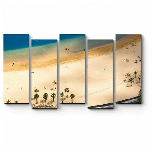 Модульная картина Песчаный пляж с высоты птичьего170x98