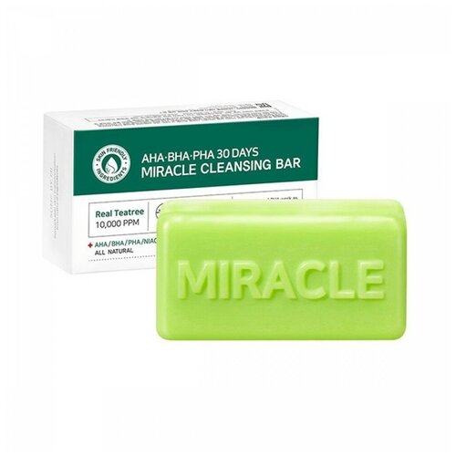 SOME BY MI Очищающее мыло для проблемной кожи С кислотами AHA-BHA-PHA 30 DAYS MIRACLE CLEANSING BAR, 110 гр