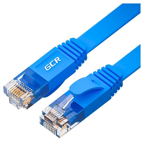 Патч-корд GCR RJ-45(M) - RJ-45 (M) (GCR-LNC65), 0.3 м, синий