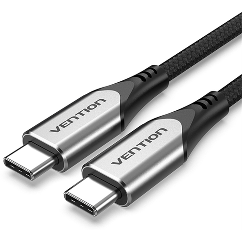 Кабель Vention USB-C to USB-C 3.1 Cable 1.5M Cotton Braided Gray (TAAHG)