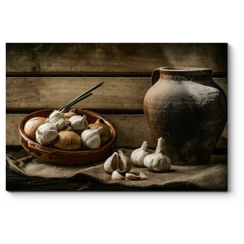 Модульная картина Натюрморт с глиняным кувшином 110x73
