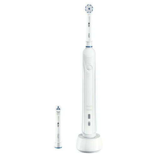 Электрическая зубная щетка Oral-B PRO 1 GumCare White D16.523.3U, 1 режим, таймер завершения чистки, Ni-Mh, насадка для брекетов, белый