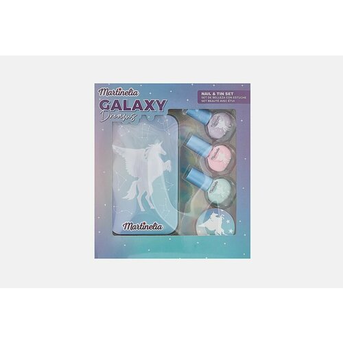 Набор для ногтей в жестяной банке Martinelia, Galaxy Dreams Nail & Tin Set 1 мл