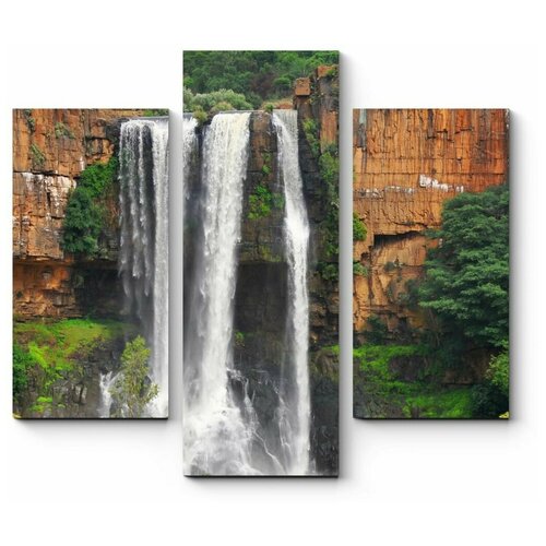Модульная картина Потрясающий водопад, Мпуланга, Южная Африка130x117