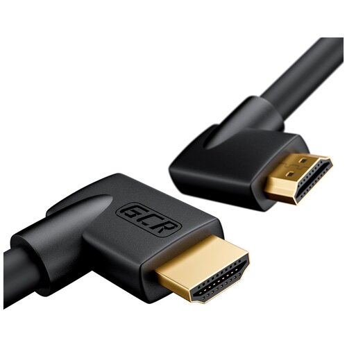 Кабель GCR HDMI (правый угол) - HDMI (правый угол) (GCR-HMAC2), 2 м, 1 шт., черный