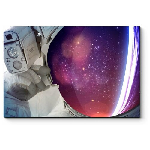 Модульная картина Астронавт в открытом космосе 40x27