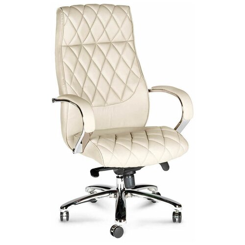Кресло для руководителя Norden chairs Бонд, обивка: искусственная кожа, цвет: экокожа-слоновая кость(ivory)