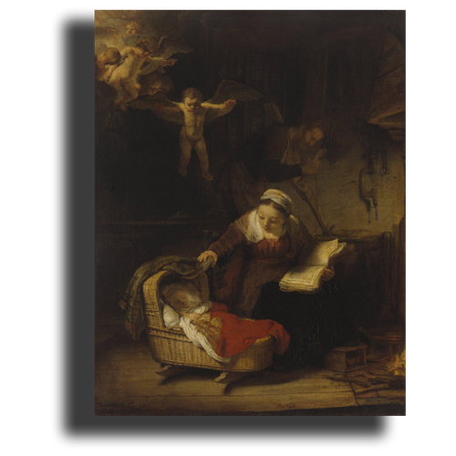 Репродукция " Рембрандт - Святое семейство"