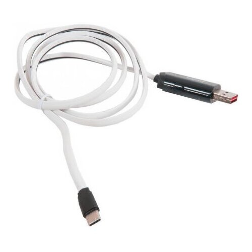 Кабель Hoco LED U29 USB - USB Type-C, 1.2 м, белый