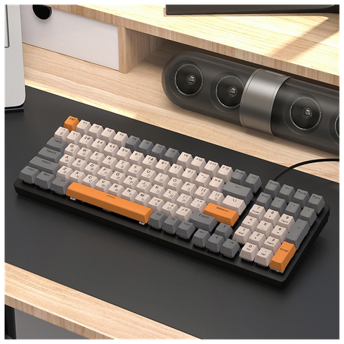 Клавиатура механическая русская Wolf K3 игровая с подсветкой проводная для компьютера ноутбука Gaming/game keyboard usb светящаяся