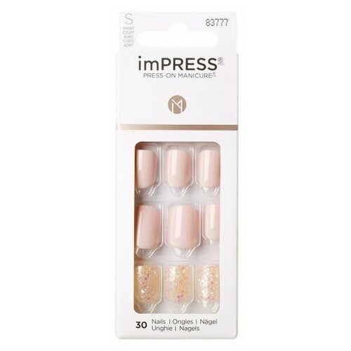 Kiss Твердый лак Импресс Маникюр Акцент "Первое свидание", длина короткая Impress Manicure Color KIM016C