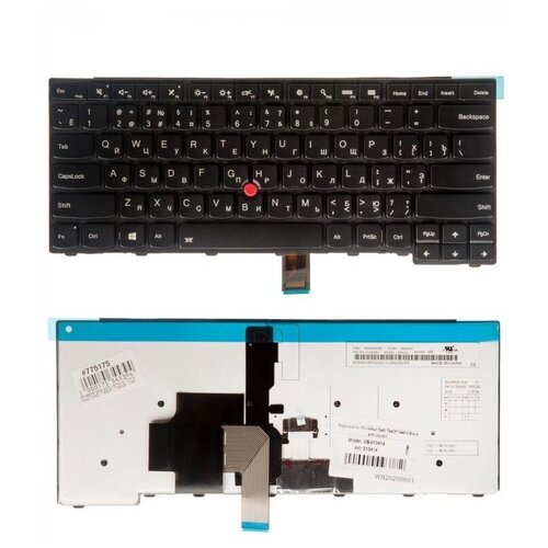 Keyboard / Клавиатура ZeepDeep для ноутбука Lenovo ThinkPad T440, T440P, T440S, T450, T450s, T431s, E431, T460, L440, L450, L460 черная с подсветкой