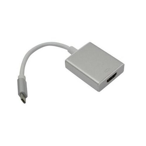 Переходник/адаптер ExeGate Type-C - HDMI (EX284937RUS), 0.15 м, серебристый