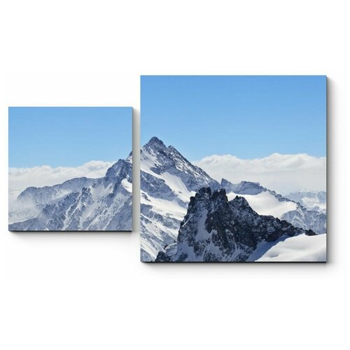 Модульная картина Зимний пейзаж на Маттерхорне 90x54