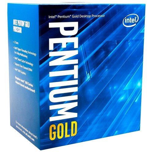 Процессор Intel Pentium Gold G5400 LGA1151 v2,  2 x 3700 МГц, BOX