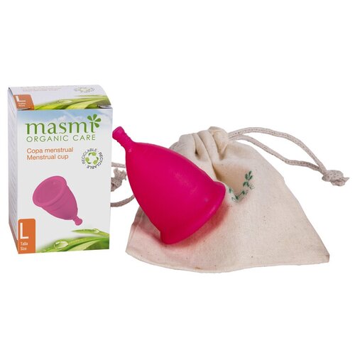 Masmi  чаша менструальная, розовый/L