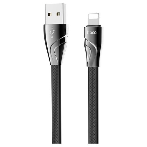 Кабель Hoco U57 Twisting USB - Lightning, 1.2 м, черный