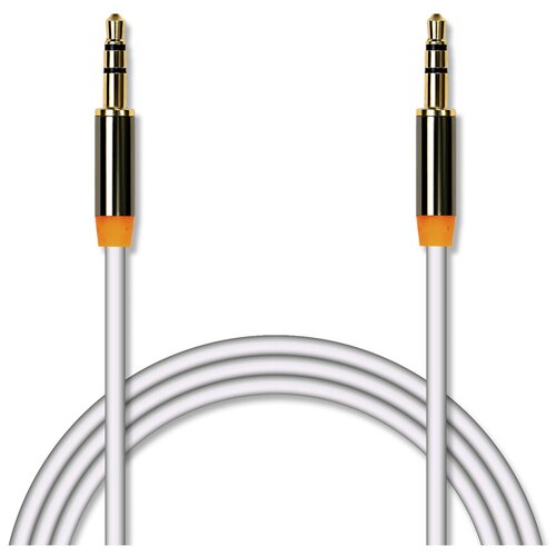 Кабель Jet.A mini jack 3.5 mm - mini jack 3.5 mm (JA-AC01), 1 м, белый