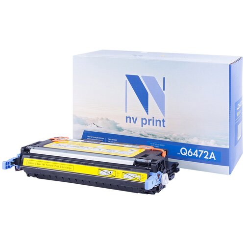Картридж NV Print Q6472A для HP, 4000 стр, желтый