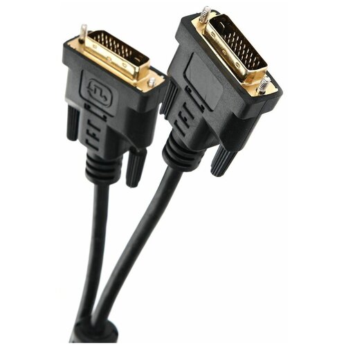 Кабель DVI-D--DVI-D Dual link 25M/25M, экран, феррит. кольца, 1.8м TV-COM