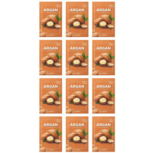 The Saem Маска на тканевой основе Natural Argan Mask Sheet 21мл,12 шт