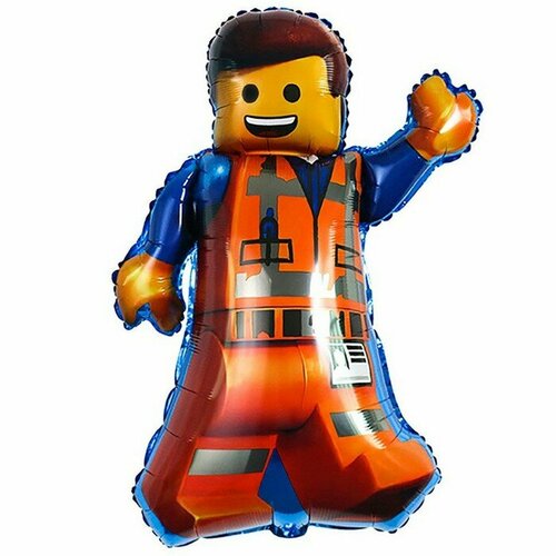 Шар фольгированный 34" «Лего Человек», фигура (комплект из 8 шт)