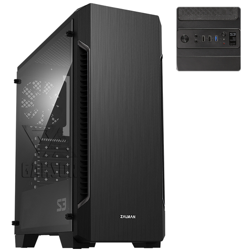 Компьютер GANSOR BASE-1307018 Intel Pentium G6400 4.0 ГГц, B460M, 16Гб 2666 МГц, SSD 120Гб, HDD 1Тб, GT 1030 2Гб (NVIDIA GeForce), 500Вт