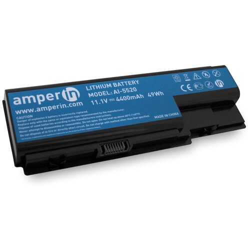 Аккумуляторная батарея (аккумулятор) AI-5520 для ноутбука Acer Aspire 5520, 5920 11.1v 4400mah (49Wh) Amperin
