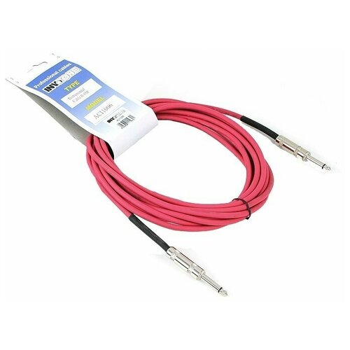Invotone ACI1002/R - инструментальный кабель, 6.3 mono Jack-6.3 mono Jack 2 м (красный)