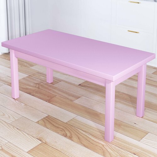 Стол журнальный Классика со столешницей из массива сосны 40 мм, цвет розовый, 120х80х46 см