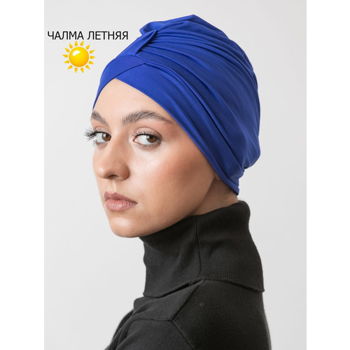 Чалма  Чалма летняя тюрбан мусульманский головной убор шапка, размер OneSize, синий