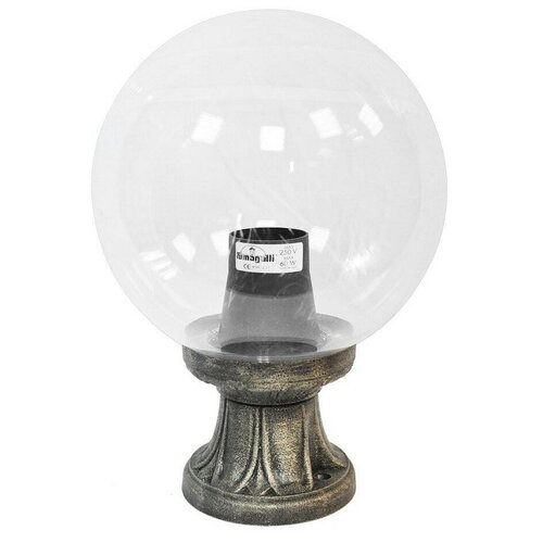 Fumagalli Светильник уличный наземный Microlot/Globe G250 G25.110.000.BXE27, E27, 60 Вт, цвет арматуры: бронзовый, цвет плафона бесцветный