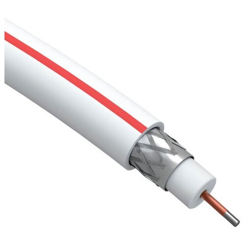 Коаксиальный кабель ЭРА SAT 50 M, 75 Ом, CCS/, PVC, цвет белый Б0044607 16109909